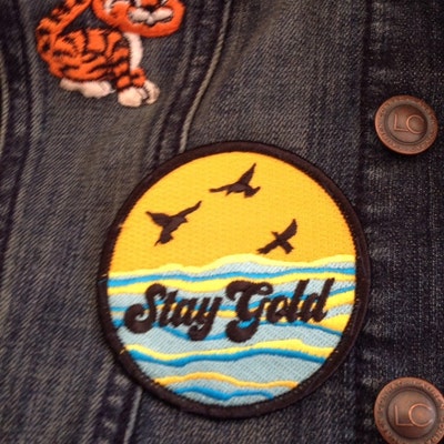 Stay Gold Iron on Patch - Etsy
