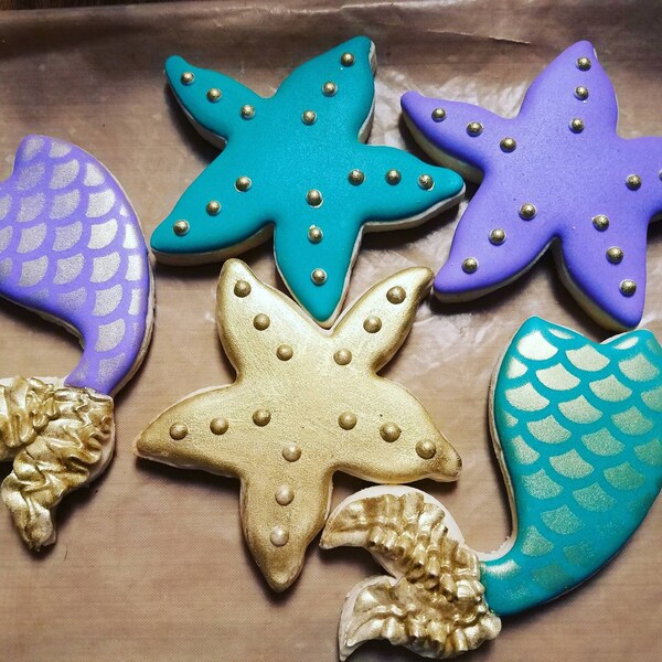 Fish Scales Cookie Stencil, Fish Scales Stencil, Scales Pattern Stencil ...