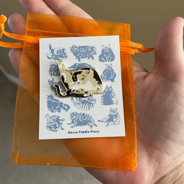 Cats Enamel Pins-cat Gifts-enamel Pin-brooch-calicocat-fat Cat-cat Pin ...