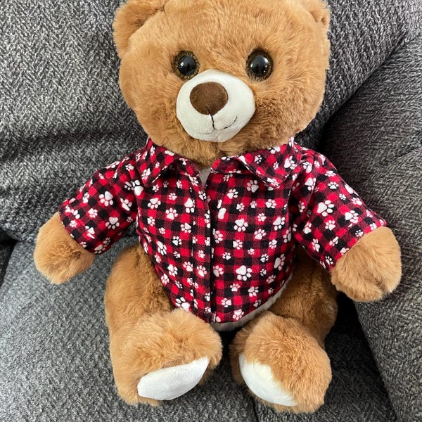 TEDDY BEAR SHIRT Pdf Pattern Fits 15-18 Inch Teddy Bears Such as Build ...