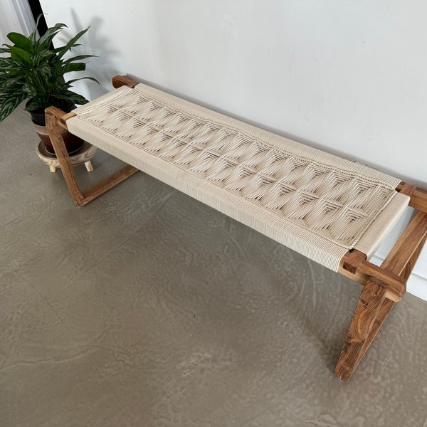 Woven Bench Modern Entryway Bench End Bench Metal Bench Charpoy Bench ...