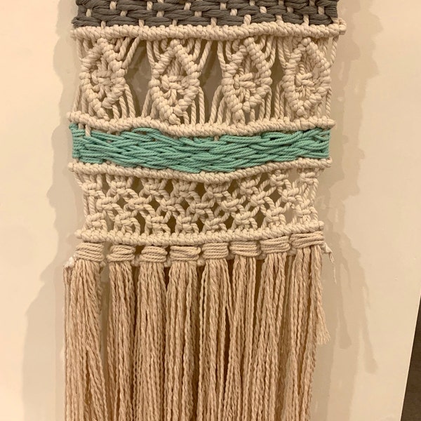 Macrame + Weaving Pattern for Wall Hanging "macraweave" DIY Beginners ...