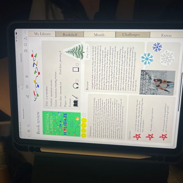 Digital Reading Journal, Reading Log, Book Tracker, Goodnotes ...