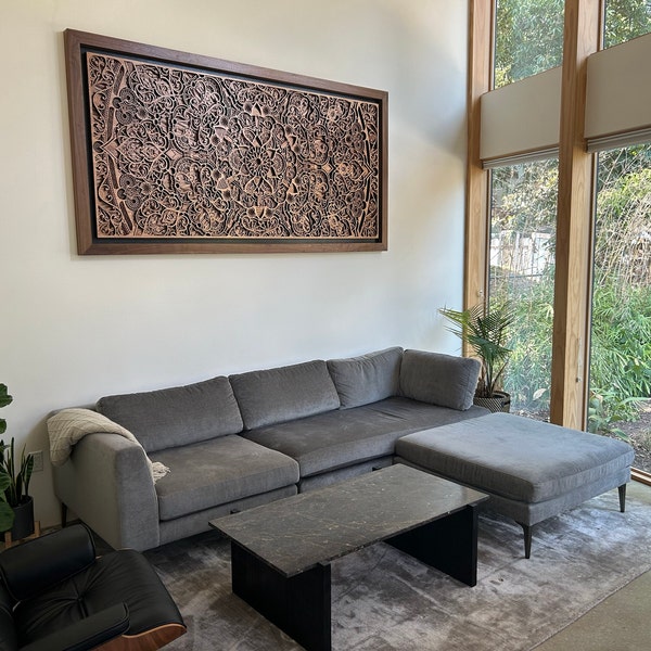 Alleviation ~96x48" Large Scale Artwork Wooden Wall Art - Etsy