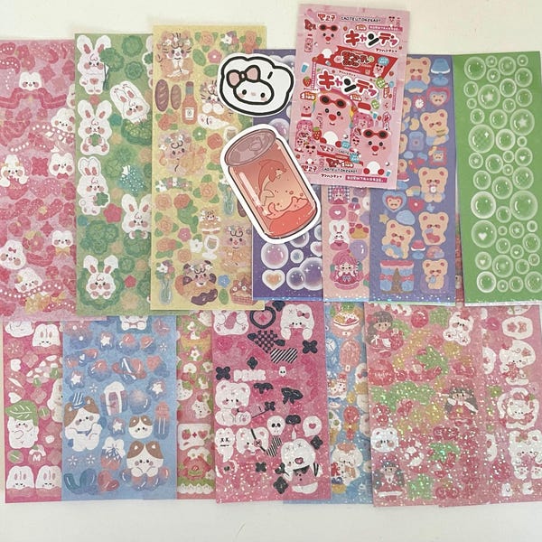 5pcs Deco Sticker Sheet | Polco Sticker | Sticker Sheet Pack | Korea ...