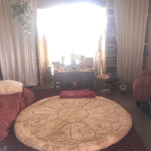 Luxurious Alpaca Fur Rug - Caramel, Alpaca Fur Rug Area Handmade, Rugs ...