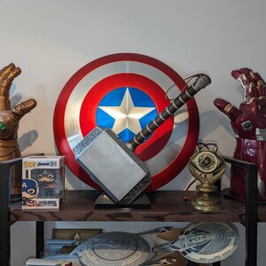 Captain America Shield Stand Avengers Display Stand - Etsy