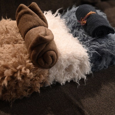 Faux Fur Newborn Girl Props Purple Props for Baby Girl - Etsy