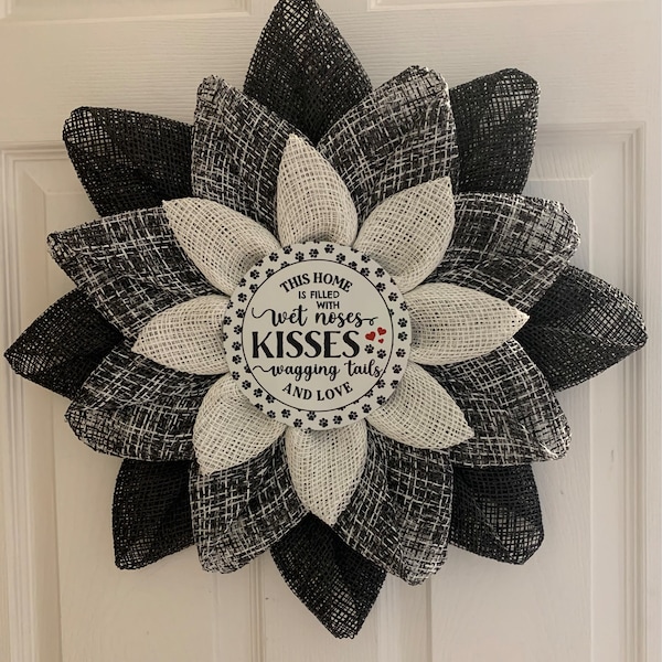 Wagging Tails Wreath Sign - Etsy