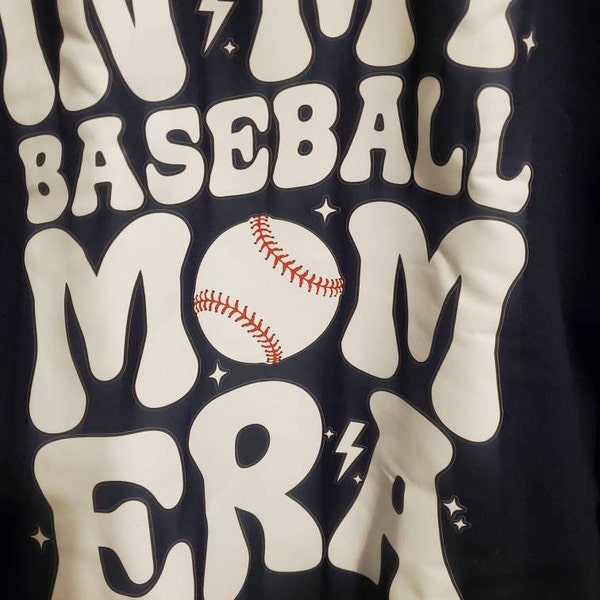 Custom Baseball Mom Sweatshirt, in My Baseball Mom Era Crewneck, Game ...