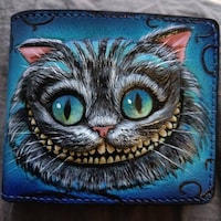 Leather Wallet, Tiger Wallet, Hand-tooled Leather Wallet, Passport ...