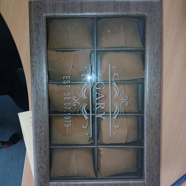 Personalized Watch Box - Holds 10 Watches, Watch Organizer, Watch ...