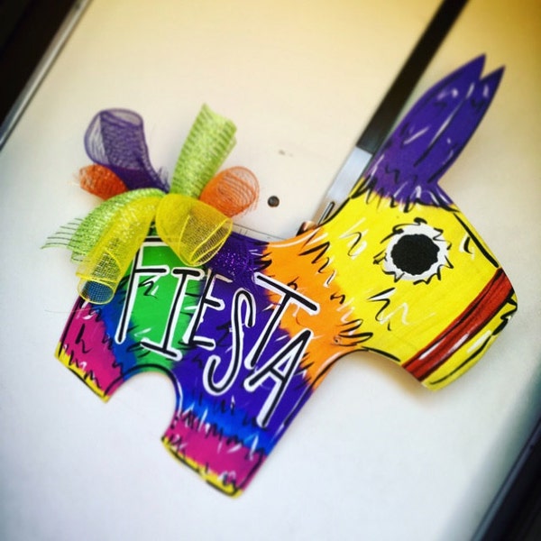 Fiesta Pinata Door Hanger - Etsy