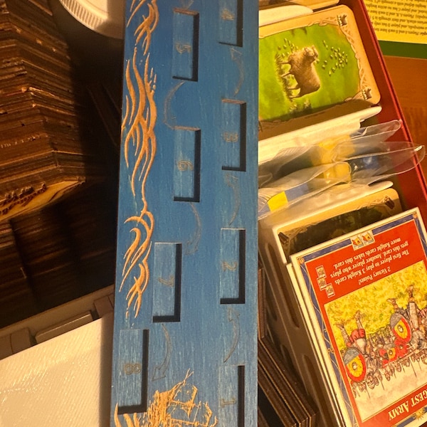 Cities & Knights Building Cost Card: Laser Cut Wood, Board Game Tracker ...