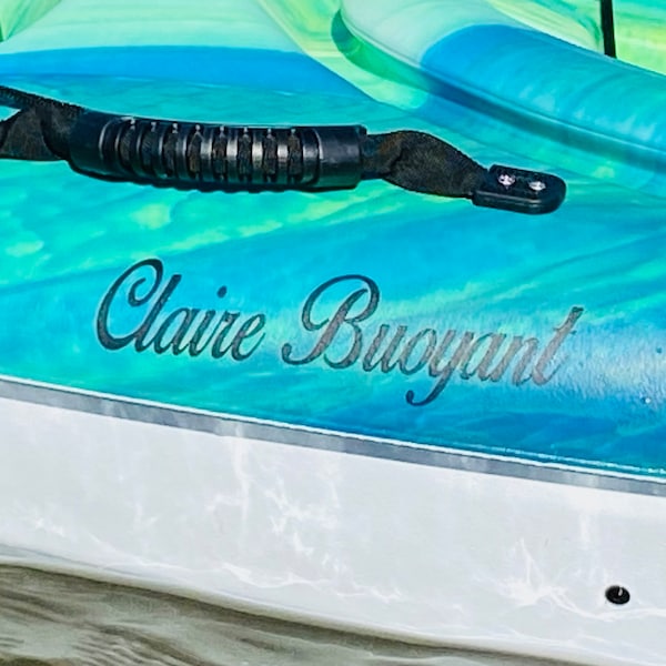 Custom Kayak Name Decal, Canoe Decals, Hull ID , Personalized Kayak ...