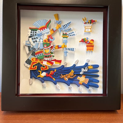 Chimalli Escudo Azteca Aztec Shield México Codex Paper - Etsy México