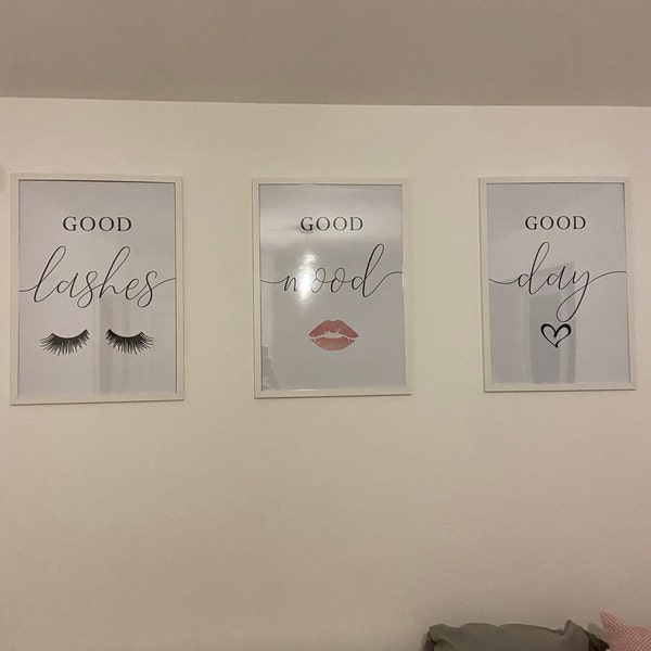 Eyelashes Prints,makeup Decor,vanity Decor,lashes Print,lash Decor ...