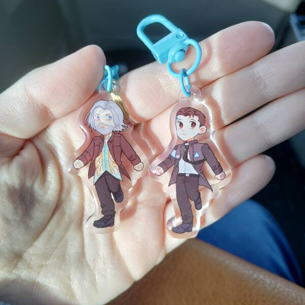 BSD Dazai, Chuuya Keychain - Etsy