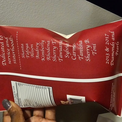 Delta Sigma Theta Chip Bag Favor Bags DST Delta Sigma Theta Delta Chip ...