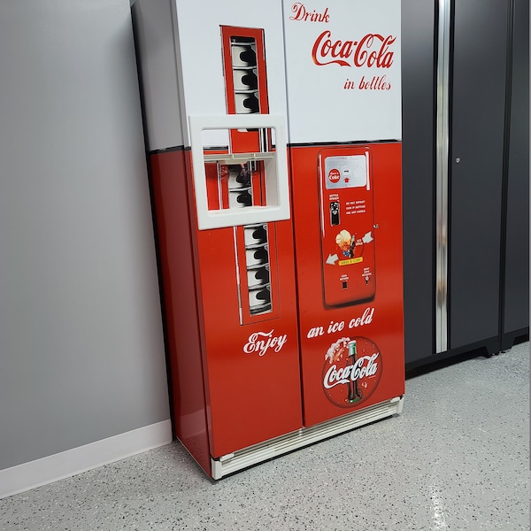 Vintage Vending Machine Fridge Wrap for Side-by-side Refrigerator ...