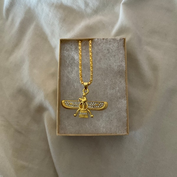 Pahlavi Coin Necklace Adorned With Four Old Fashion Yek Geroonie Coin ...