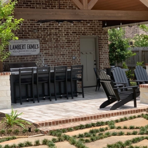 Farmhouse Patio Sign | Outdoor Patio Signs Family Wall Art | Patio Art ...