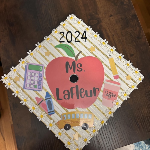 Teacher Graduation Cap--digital Design* - Etsy