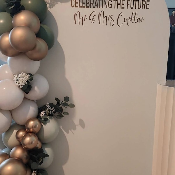 Collapsible Wood Panel Backdrop: Arch, Rectangle, Angled - Photo Booth ...