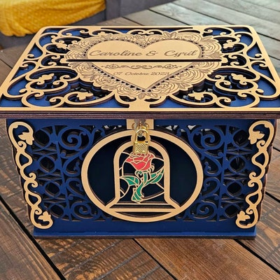 Tangled Wedding Card Box, Quinceanera Envelopes Holder, Wedding ...