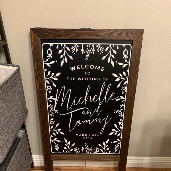 Personalized Wedding Decal DIY Wedding Signs Welcome to the Wedding of ...