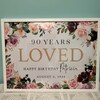 100th Birthday Party Welcome Sign Printable 100 Years Loved Birthday ...