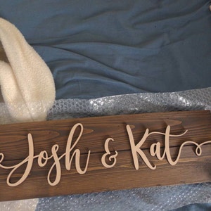 First Name Sign Wedding Gift Girlfriend Gift Boyfriend - Etsy