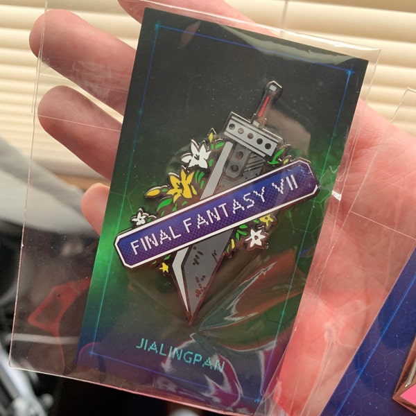 Final Fantasy VII Enamel Pin : FFVII Buster Sword Cloud Aerith Tifa FF7 ...