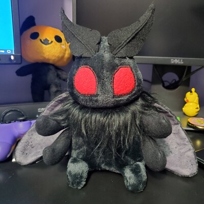 Moth Plush Black and Red made to Order - Etsy