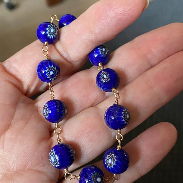 Rare Ercole Moretti Ground Chevron or Rosetta Bead, Vintage Art Deco ...