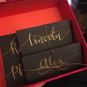 Handwritten Calligraphy Name Label for Drink Blue - Etsy