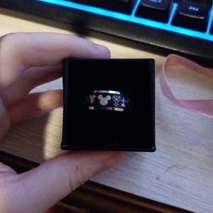 Disney Mickey and Minnie Kissing Heart Ring Disney Wedding | Etsy