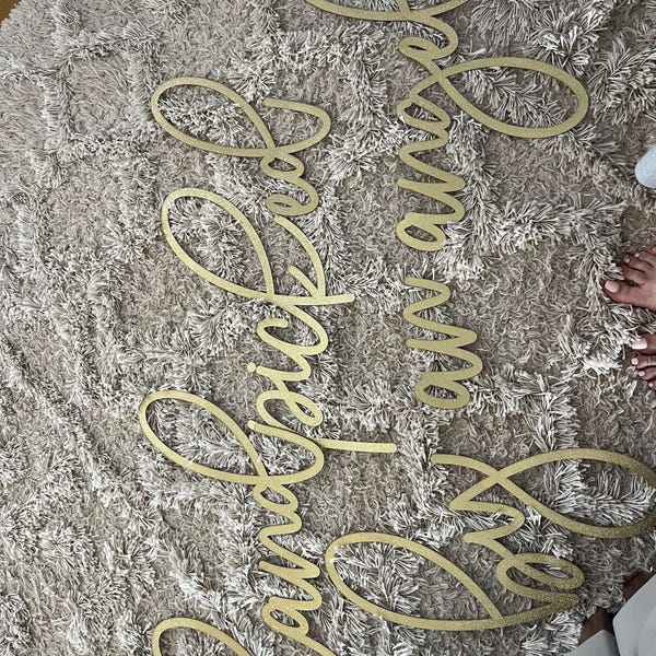 Personalized Words Cutout Sign, Custom Name Cutout, Laser Cut Non ...