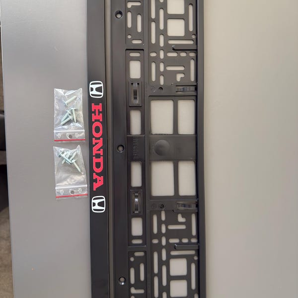 2x European License Number Plate Frame Holder Surround MEOW - Etsy