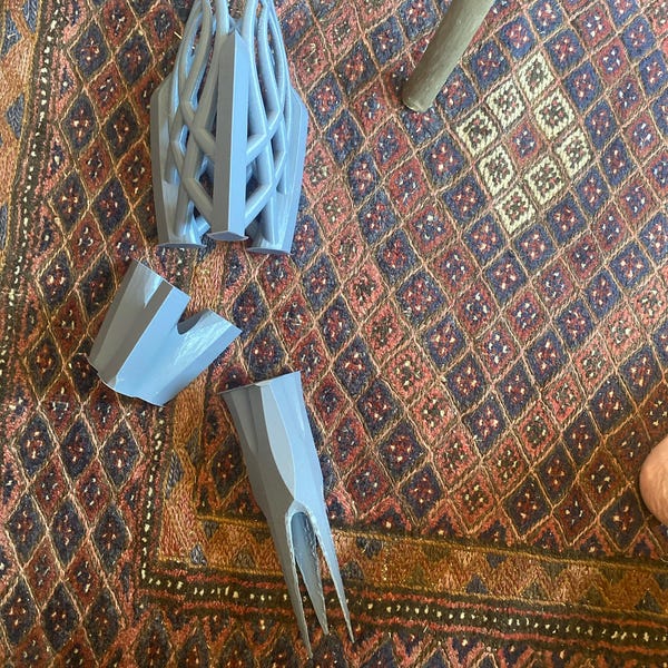 White Wizard Staff Topper DIY Cosplay Prop Kit - Renaissance and ...