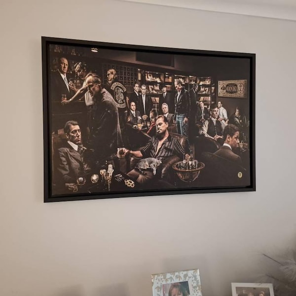Movie Mafia Canvas Art: Gangster Legends Print, Man Cave Decor - Etsy