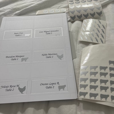 Meal Choice Stickers set of 100 Bulk Wedding Meal Stickers Place Card ...
