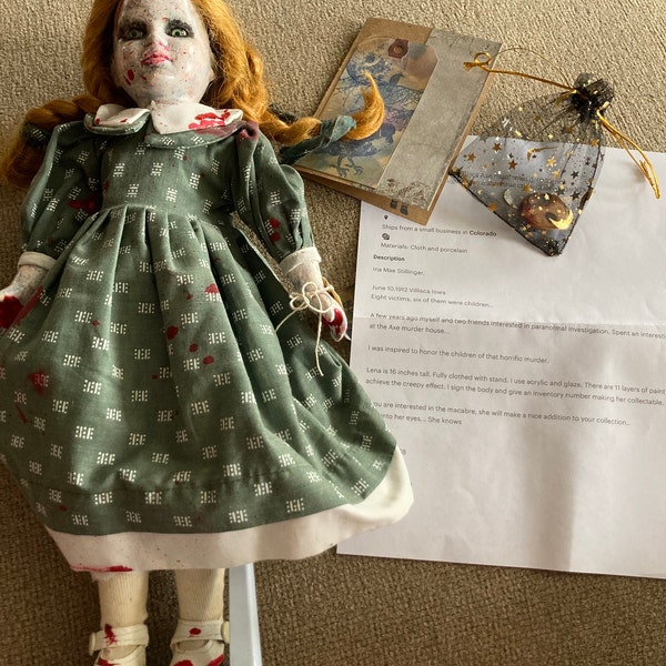 Creepy Doll Altered Doll Art Doll Spooky Gothic Horror Halloween ...