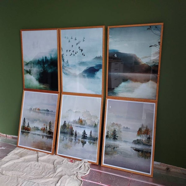 A4 Timber Wood Effect Photo Frame Wood Effect Poster Photo Frame With ...