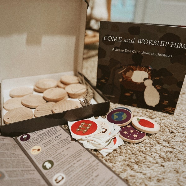 DIY Jesse Tree Ornament Gift Set With Advent Book - Etsy