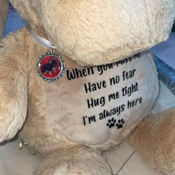 Handmade Personalised Keepsake Remembrance Bereavement Bear Made From ...
