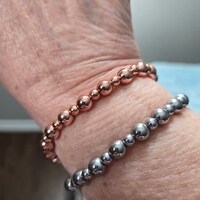 Fancy Jasper Crystal Bracelet (6mm) Indian Agate | Gemstone Jewelry ...