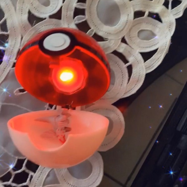 Light up Pokeball LED Prop Cosplay Costume Glow Ultraball Glow Loveball ...