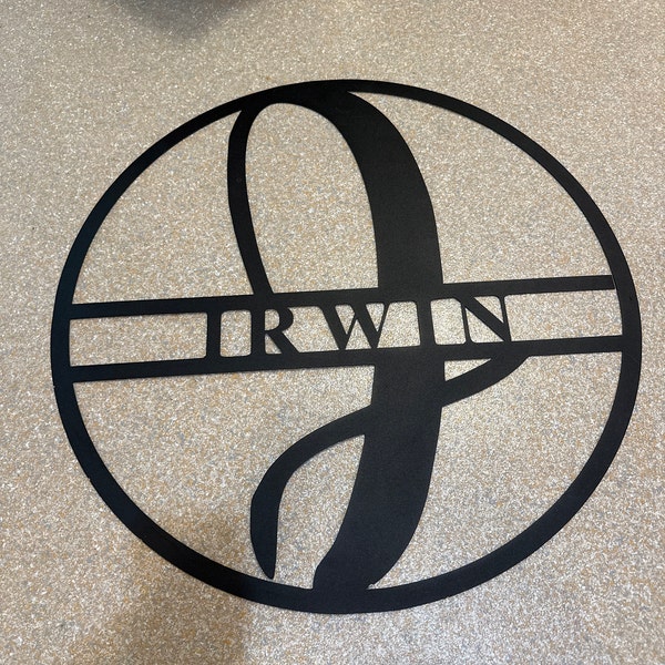 Last Name Metal Signs Personalized Metal Sign Custom Last Name Sign ...