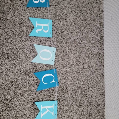 Custom Banner, Glitter Custom Banner, Personalized Banner, 5 Letters ...